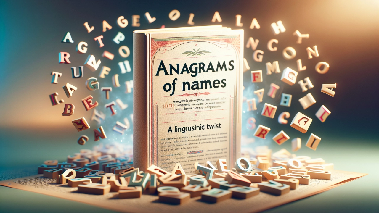 Anagrams of Popular Names - Word Checker
