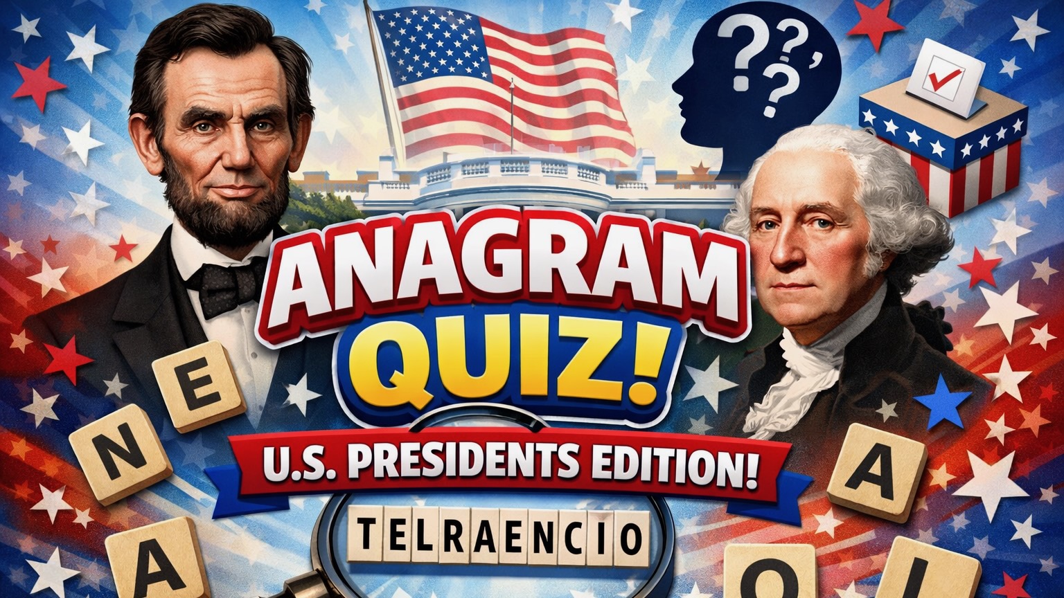 US Presidents Anagram Quiz - Word Checker